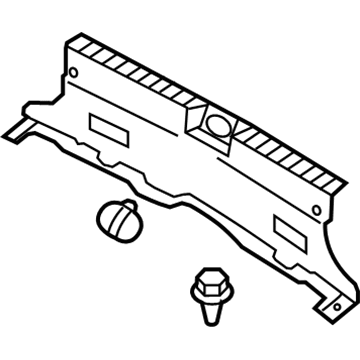 85770-3Q000-RY Genuine Hyundai Trim-Transverse Rear