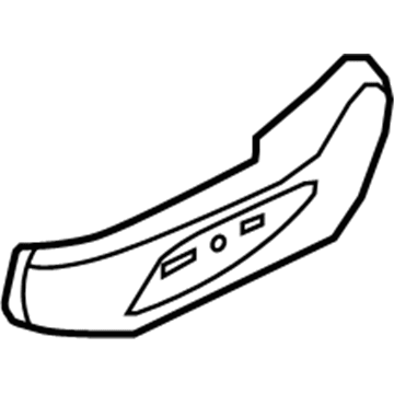 88181-3Q000-HZ Genuine Hyundai Shield Cover-Seat Driver Outer