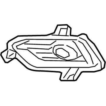 86524-J0000 Genuine Hyundai Cover-Blanking Front Fog,RH