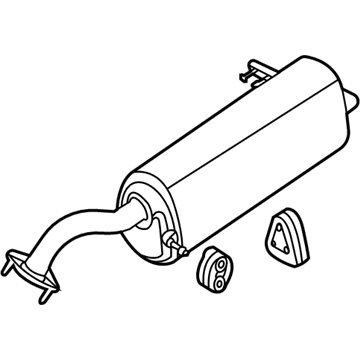 28710-K2600 Genuine Hyundai Rear Muffler Assembly
