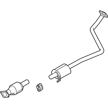 28600-K2600 Genuine Hyundai Center Muffler Complete