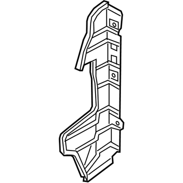 29134-G2100 Genuine Hyundai Air Guard, Right