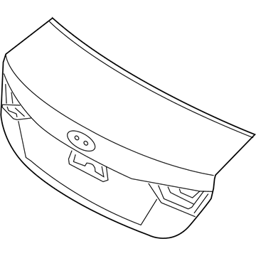 69200-J0000 Genuine Hyundai Panel Assembly-Trunk Lid