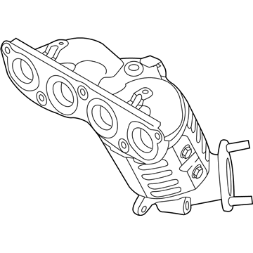 28510-2EAF0 Genuine Hyundai Exhaust Manifold Catalytic Assembly