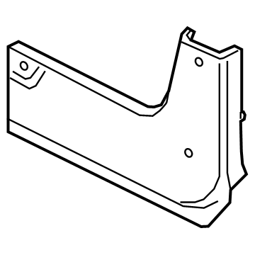 86831-J9000 Genuine Hyundai Mud Guard Assembly, Front, Left