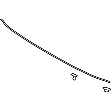 86360-S2000 Genuine Hyundai Strip Assembly-FR Bumper UPR