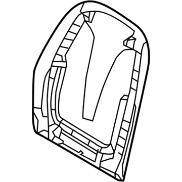 88390-A5000-RY Genuine Hyundai Cover Assembly-Front Back(Driver)