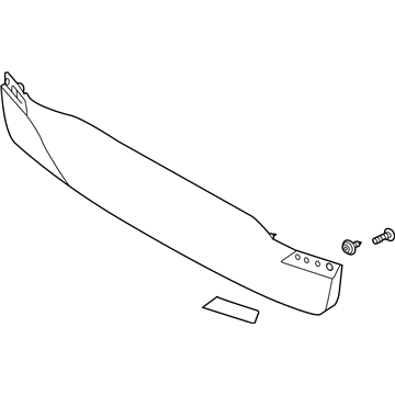 87370-D3030 Genuine Hyundai MOULDING Assembly-Back Panel