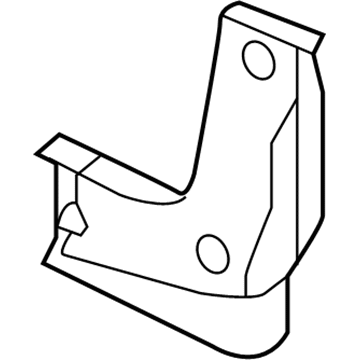 86831-B1000 Genuine Hyundai Front Wheel Mud Guard Assembly, Left