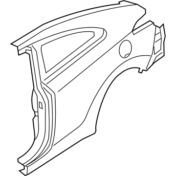 71503-3XC25 Genuine Hyundai Panel Assembly-Quarter Outer,LH