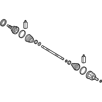 49501-B1100 Genuine Hyundai Shaft Assembly-Drive,RH