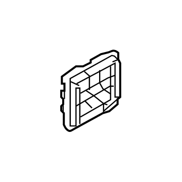 97510-17300 Genuine Hyundai Grille Assembly-Air Extractor,LH