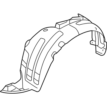 86820-3J000 Genuine Hyundai Front Wheel Guard Assembly,Right