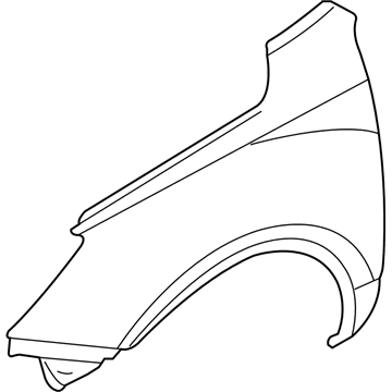 66320-3J200 Genuine Hyundai Panel Assembly-Fender,RH