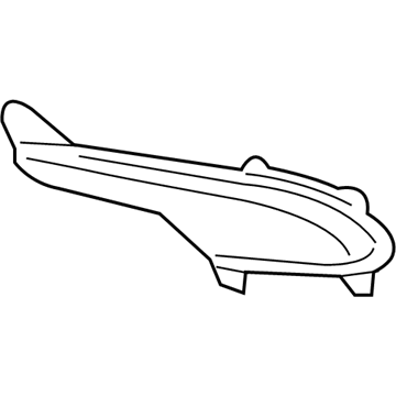 92405-2W700 Genuine Hyundai Reflector/Reflex Assembly-Rear Lh
