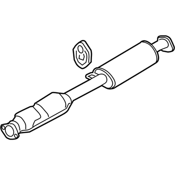 28600-3Q200 Genuine Hyundai Center Muffler Assembly