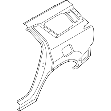 71503-S8C00 Genuine Hyundai Panel Assembly-Quarter Outer,LH