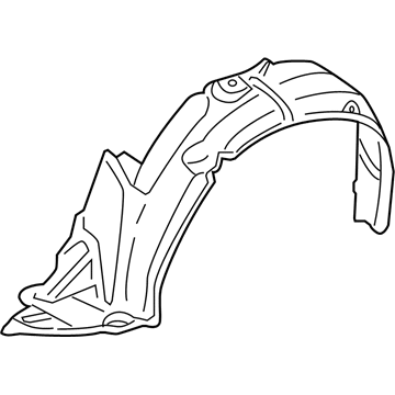 86811-2C500 Genuine Hyundai Front Wheel Guard Assembly,Left