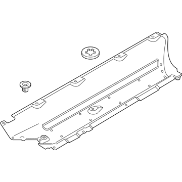 84217-S2000 Genuine Hyundai Under Cover Assembly,LH