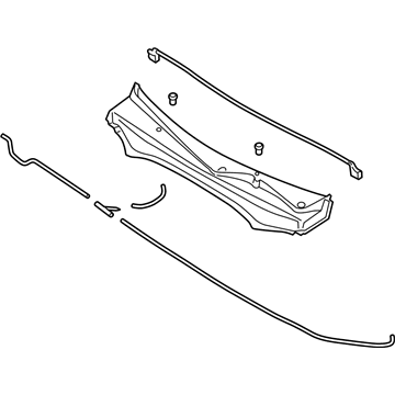 86150-S8000 Genuine Hyundai Cover Assembly-Cowl Top