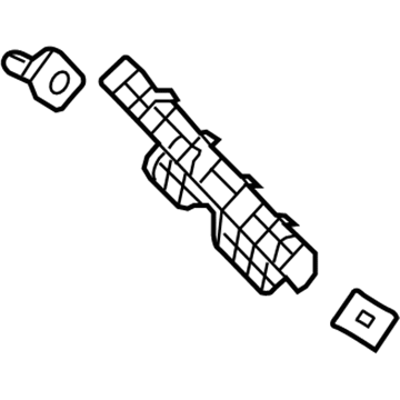 86613-G2000 Genuine Hyundai Bracket Assembly-Rear Bumper Side,LH