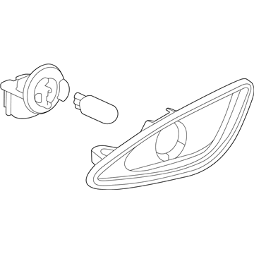 92301-K2000 Genuine Hyundai Lamp Assembly-Side REPEATER,LH