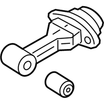 21950-3X100 Genuine Hyundai Bracket Assembly-Roll Rod