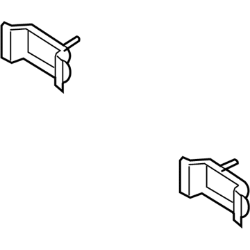 86641-2H000 Genuine Hyundai Stay-Rear Bumper LH