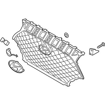 86350-K9000 Genuine Hyundai Radiator Grille Assembly