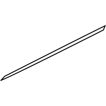 83850-2W000 Genuine Hyundai Moulding Assembly-Rear Door Frame,LH