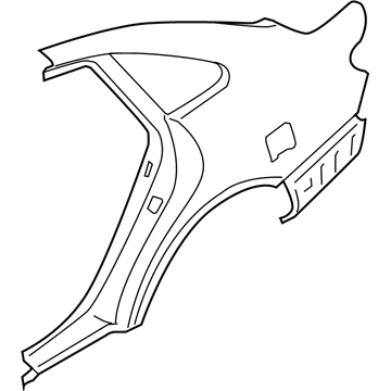 71504-3LC11 Genuine Hyundai Panel Assembly-Quarter Outer,RH
