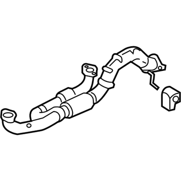 28610-3V330 Genuine Hyundai Front Muffler Assembly