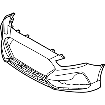 86511-C2AA0 Genuine Hyundai Front Bumper Cover