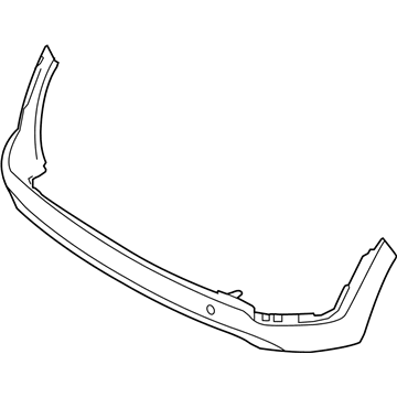 86612-D3500 Genuine Hyundai Cover-RR Bumper LWR
