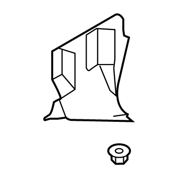 86691-D3500 Genuine Hyundai Cover-RR BPR Under,LH