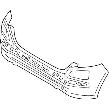 86610-K4000 Genuine Hyundai Rear Bumper Cover