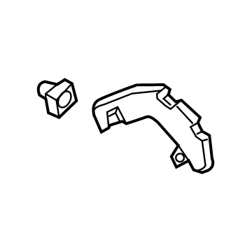 86613-J9001 Genuine Hyundai Bracket Assembly-Rear Bumper Side,LH