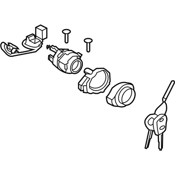 81900-3SB00 Genuine Hyundai Key Sub Set-Steering Lock