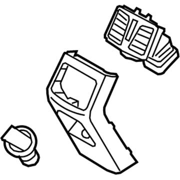 84640-C2AA0-TGG Genuine Hyundai Cover Assembly-Rear Console