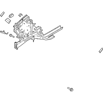 64600-S8000 Genuine Hyundai Panel Complete-Fender Apron,RH