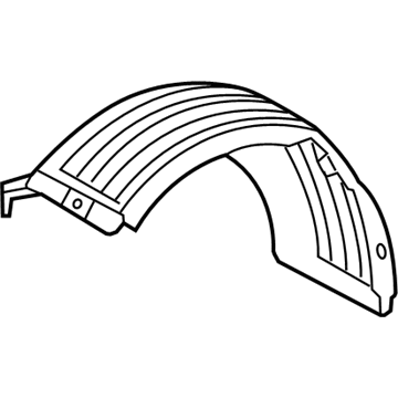 86821-A5000 Genuine Hyundai Rear Wheel Guard Assembly,Left