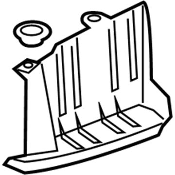 86692-B8500 Genuine Hyundai Cover-Rear Bumper Under,RH