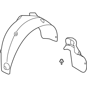 86821-K2000 Genuine Hyundai Guard-Rear Wheel,LH