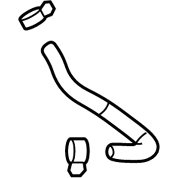 25436-E6000 Genuine Hyundai Hose Assembly-Inverter Radiator,Lower