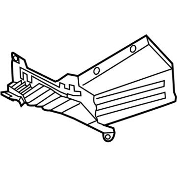 86692-F2500 Genuine Hyundai Cover-Rear Bumper Under,RH