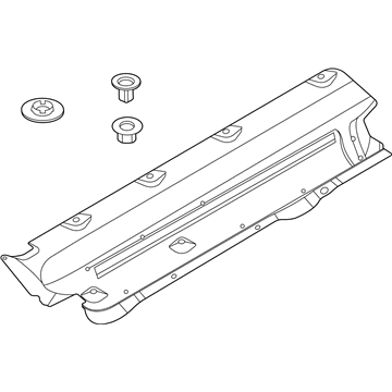 84217-S8000 Genuine Hyundai Under Cover Assembly,LH