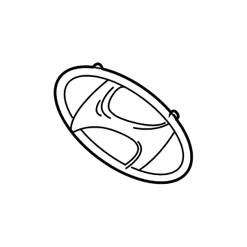 86365-S8000 Genuine Hyundai H Logo Emblem