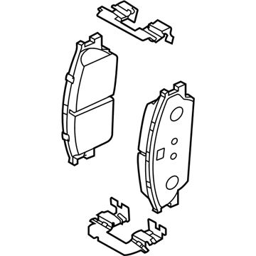 58101-K2A00 Genuine Hyundai Front Disc Brake Pad Kit