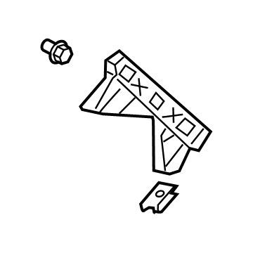 86614-G3000 Genuine Hyundai Bracket Assembly-Rear Bumper Side,RH