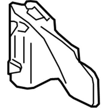 86822-1E000 Genuine Hyundai Rear Wheel Guard Assembly,Right